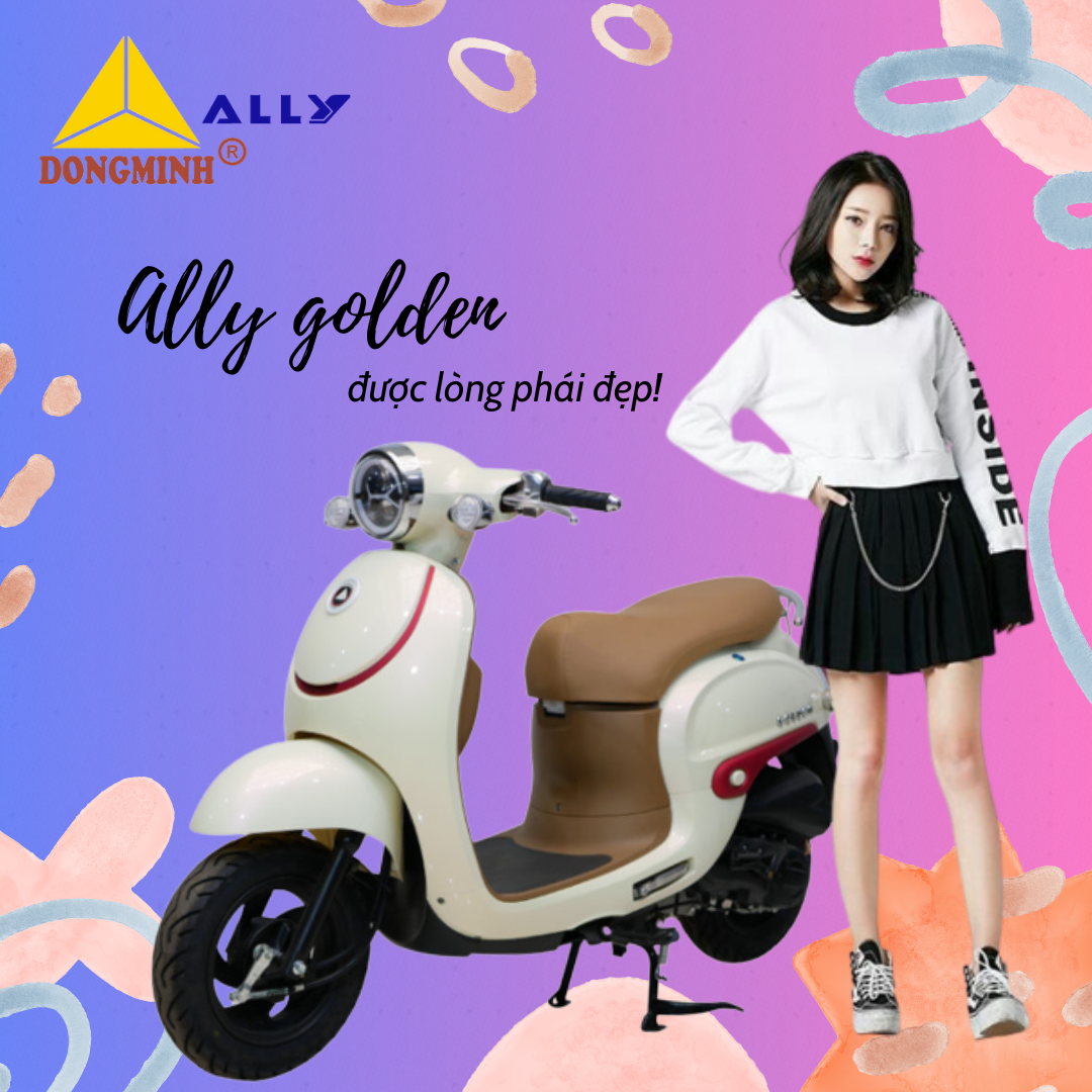 Vì sao phái đẹp lại ưa thích sử dụng xe ga 50cc ALLY GOLDEN - ĐỒNG MINH